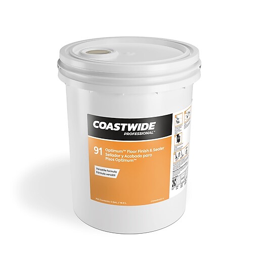 Coastwide Professional™ Optimum™ Floor Finish, 5 gal./18.9L (CW568005-A ...