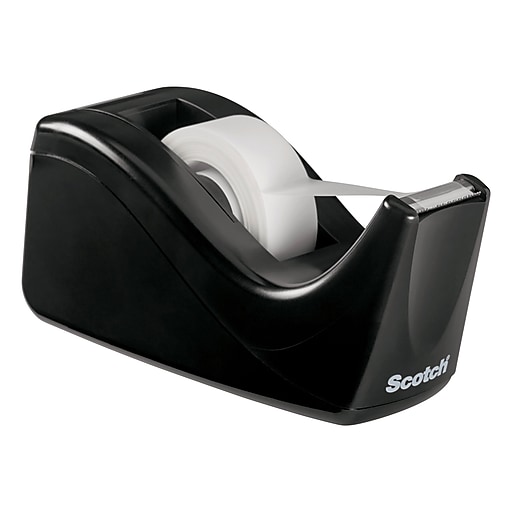 Scotch® Desktop Tape Dispenser, Black Two-Tone (C60-BK) | Staples Scotch® Desktop Tape Dispenser, Black Two-Tone (C60-BK) | Staples