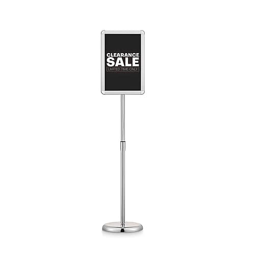 Staples Sign Holder, 11" x 17", Metallic (28068) | Staples