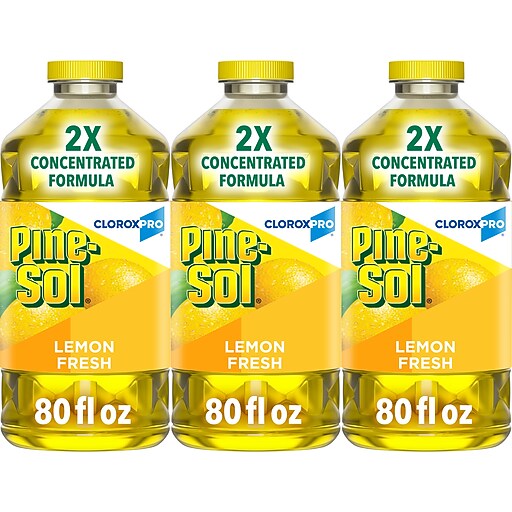 Pine-Sol Multi-Surface Cleaner/Degreaser, Lemon Fresh Scent, 80 Fl. Oz ...