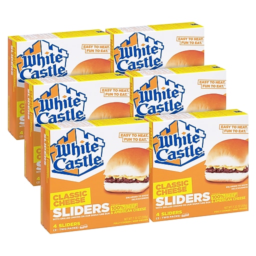 White Castle Individually Wrapped Cheeseburger Slider, 7.32 oz, 24/Pack ...