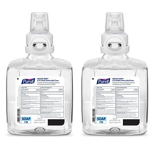 PURELL HEALTHY SOAP Foaming Hand Soap Refill for CS8 Dispenser, Floral ...