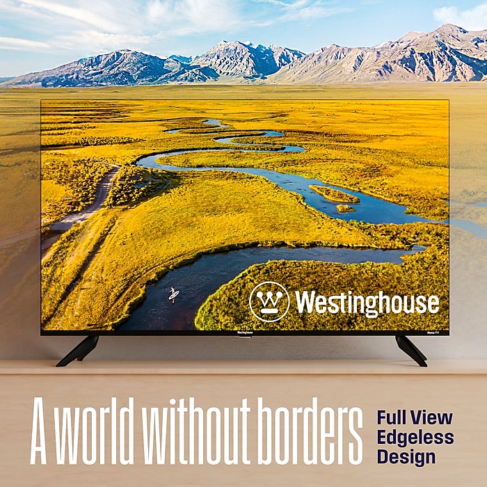 Westinghouse 55″ Edgeless 4K UHD Roku TV (WR55EX4300) | Staples Westinghouse 55″ Edgeless 4K UHD Roku TV (WR55EX4300) | Staples
