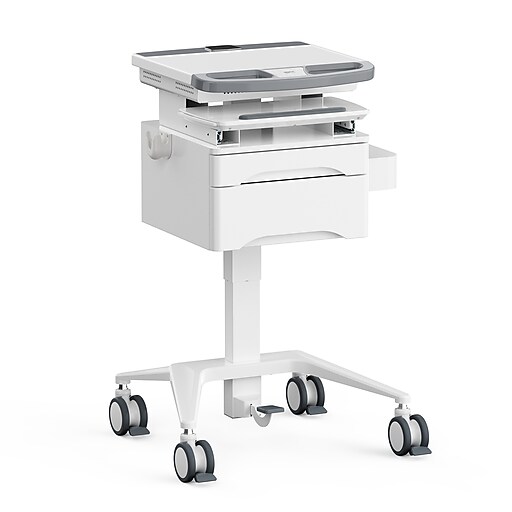 Mount-It! MedHub Mobile Medical Cart Workstation with Drawers and ...