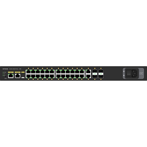 Netgear AV Line 26-Port Gigabit Ethernet Managed Switch, Black ...