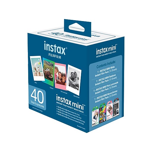 Instax mini Instant Film for Instax Cameras, Assorted Colors, 10 Sheets ...
