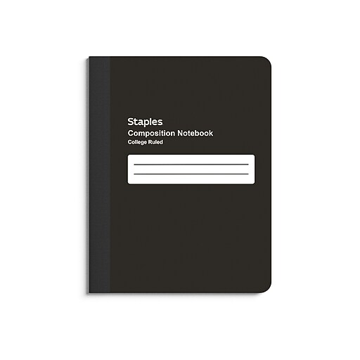 Staples Composition Notebook, 7.5" x 9.75", College Ruled, 80 Sheets ...