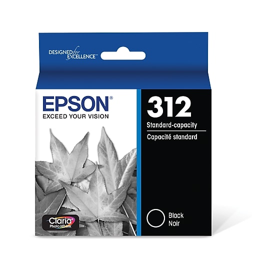 Epson T312 Black Ink Cartridge, Standard Yield | Staples