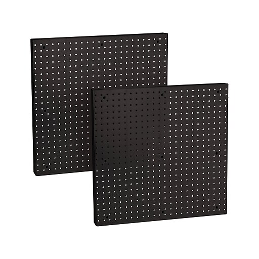 Azar 24" x 24" Pegboard Wall Panel, Black, 2/Pack (772424-BLK-2PK ...