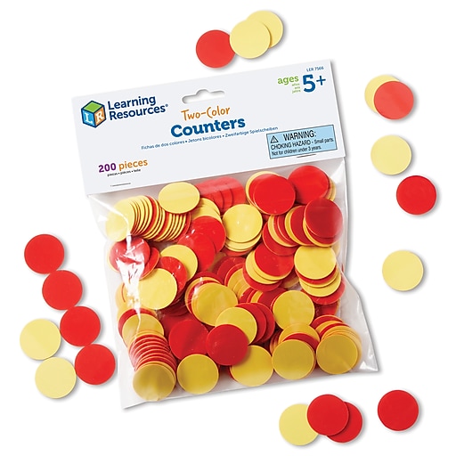 Learning Resources Red & Yellow Counters, 200/Set | Staples