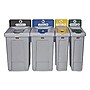 Rubbermaid Commercial Slim Jim Single-Stream Compost Recycling Station ...