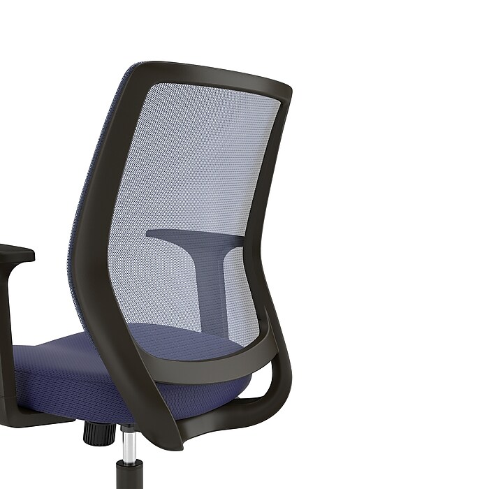 Staples Essentials Ergonomic Fabric Swivel Task Chair Blue UN56965 Staples