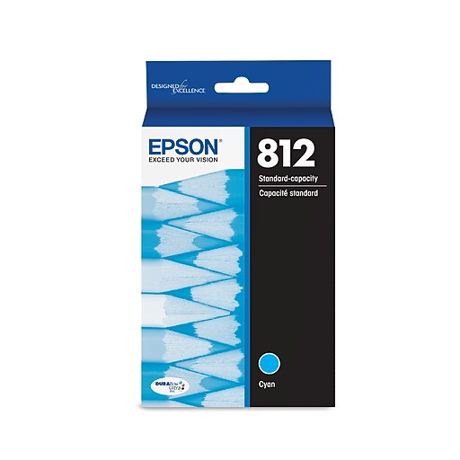 Epson T812 Cyan Standard Yield Ink Cartridge (T812220-S) | Staples