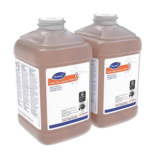 Stride HC Multipurpose Cleaner for Diversey J-Fill, Citrus, 2.5 L, 2 ...