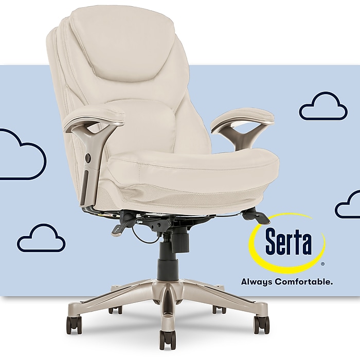 Serta works ergonomic executive chair ivory store