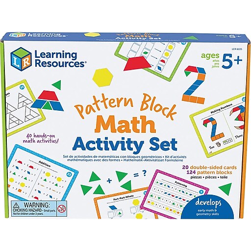 Learning Resources Pattern Block Math Activity Set (LER6135) | Staples