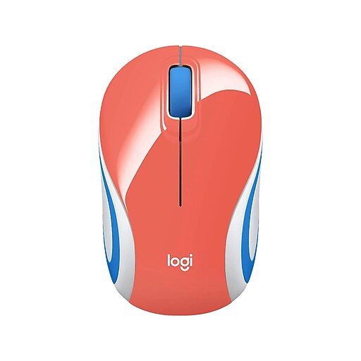 Logitech M187 Wireless Optical USB Mouse with 14" Laptop Sleeve, Blue ...