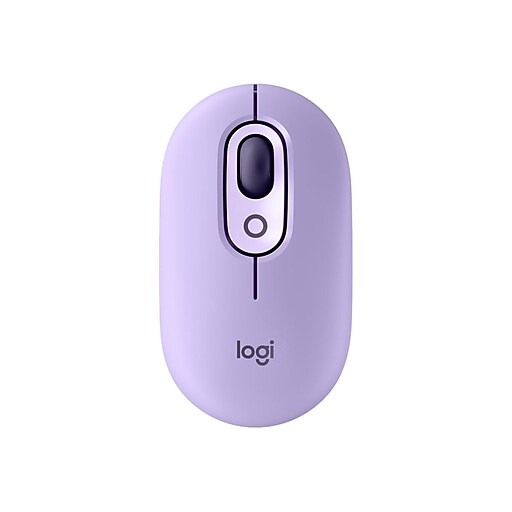 Logitech POP Wireless Optical Mouse, Cosmos Lavender (910-006624) | Staples