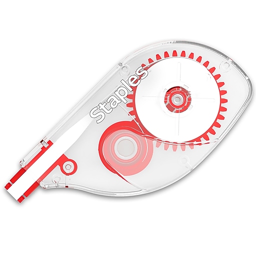 Staples Correction Tape, White, 10/Pack (ST59820) | Staples