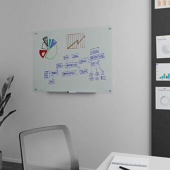 TRU RED Glass Dry Erase Whiteboards | Staples