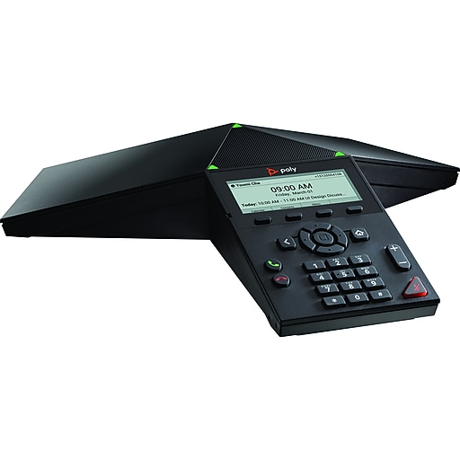 Poly Trio 8300 3-Line IP Conference Telephone, Black (830A0AA) | Staples