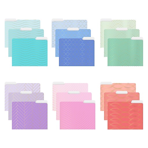 Better Office Heavy-Duty File Folders, 1/3-Cut Tab, Letter Size, Paper ...