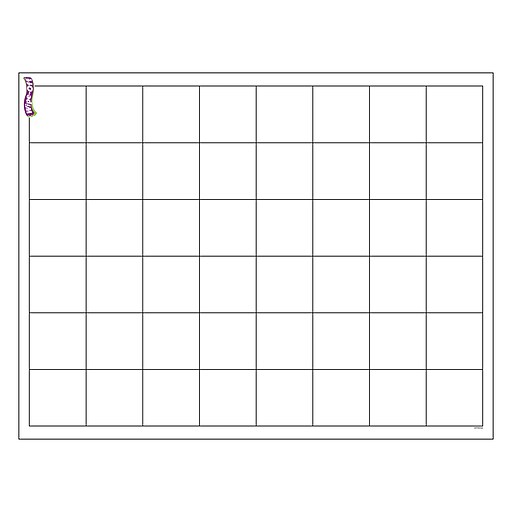 Trend Enterprises Graphing Grid Wipe Off Chart, 17" x 22" (T-27306 ...