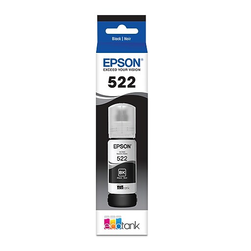 Epson T522 Black Ultra High Yield Ink Bottle (T522120-S) | Staples