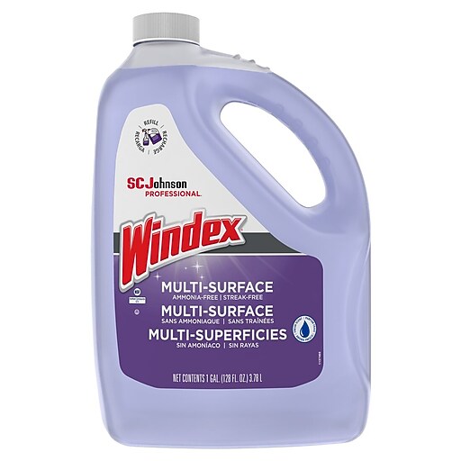Windex Non-Ammoniated Multi-Purpose Cleaner, 128 oz. (697262) | Staples