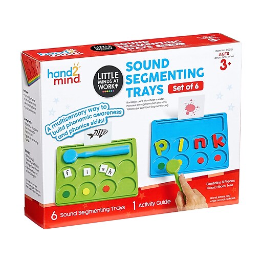hand2mind Little Minds at Work Sound Segmenting Trays, Assorted Colors ...