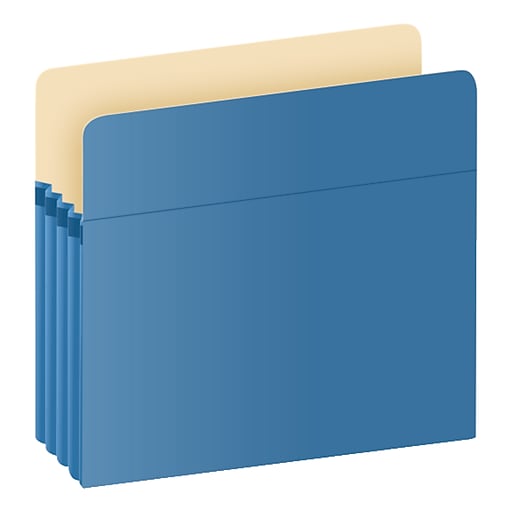 Pendaflex File Folder, Straight Cut, Letter Size, Blue (1524EBLU) | Staples