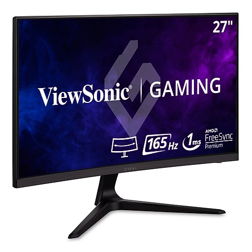ViewSonic 24" Curved 165 Hz LED Gaming Monitor, Black (VX2418C) | Staples