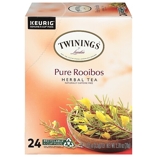 Twinings Pure Rooibos Red Herbal Tea, Keurig® K-Cup® Pods, 24/Box ...