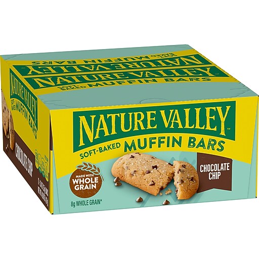 Nature Valley Chocolate Chip Soft-Baked Muffin Bar, 1.24 oz., Dozen ...