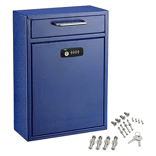 AdirOffice Drop Box, Blue (631-04-BLU-KC-PKG) | Staples