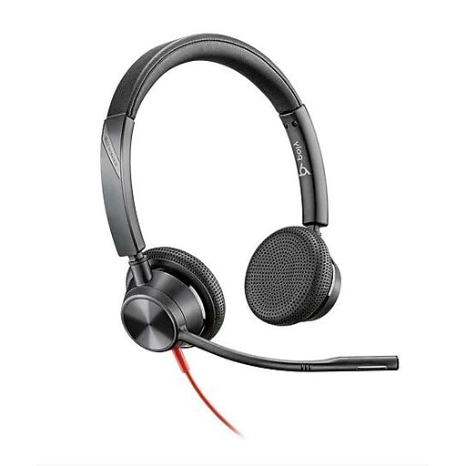 Poly Blackwire 3225 Wired Noise Cancelling Headset, 3.5mm, UC Certified ...