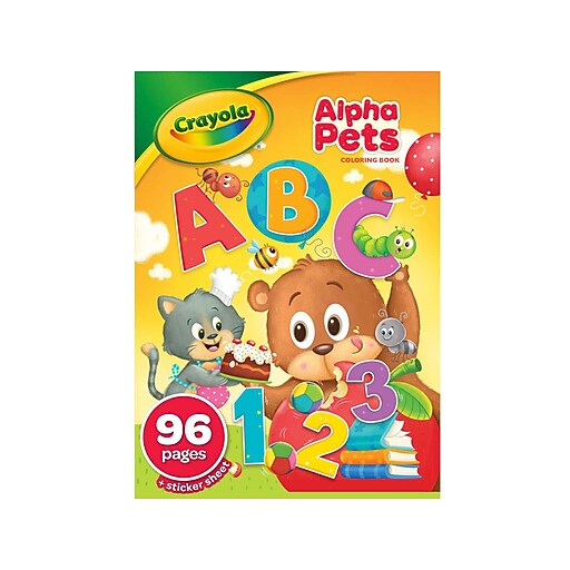 Crayola Alpha Pets Coloring Book, 96 Pages (04-2670) | Staples