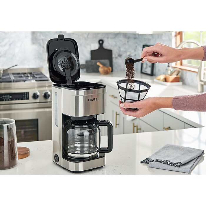Krups grind and brew 10 cup coffee maker store
