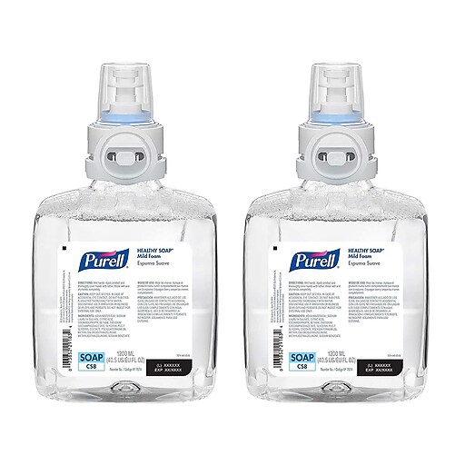 PURELL HEALTHY SOAP Foaming Hand Soap Refill for CS8 Dispenser, 1200 ml ...