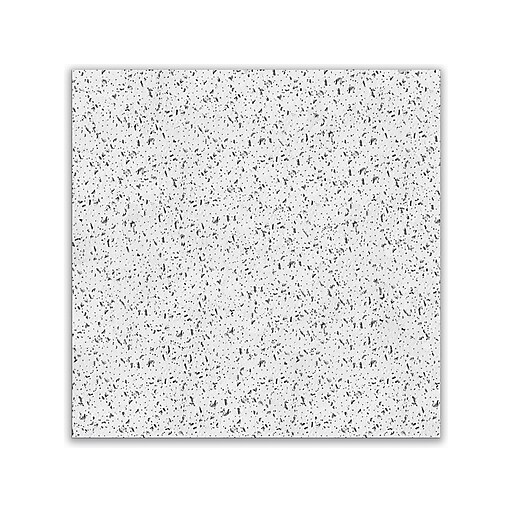 Armstrong CORTEGA Square Lay-In Edge Ceiling Tile, 24" x 24", White, 16 ...
