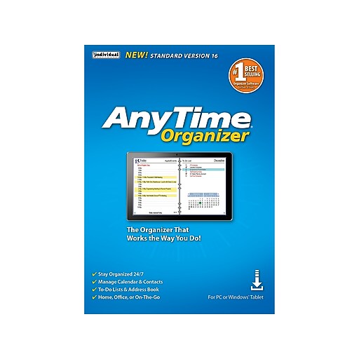 Individual Software AnyTime Organizer Standard 16 for 1 User, Windows ...