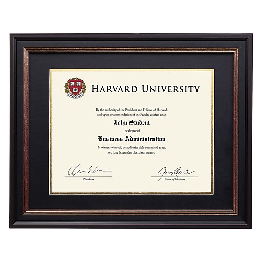 Excello Global Products 8.5" x 11" Composite Wood Photo Document Frame ...
