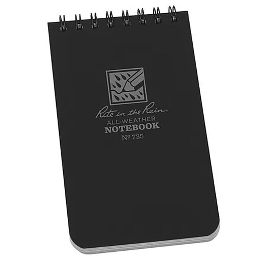 Rite In The Rain All-weather 1-Subject Pocket Notebook, 3" x 5", Graph ...