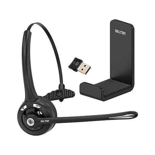 Delton 10X Wireless Noise Canceling Bluetooth Mono On Ear Headset ...