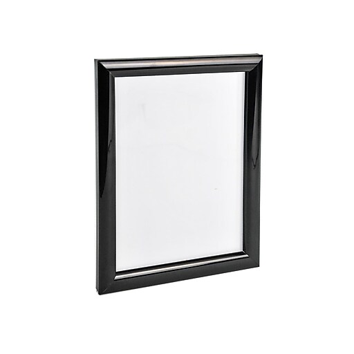 Azar Poster Holder, 8.5" x 11", Wall Mounted, Black Plastic (300336-BLK ...