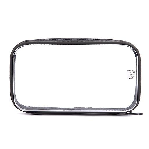 Pep Rally Collection Clear PET Pencil Pouch, Black (61748) | Staples