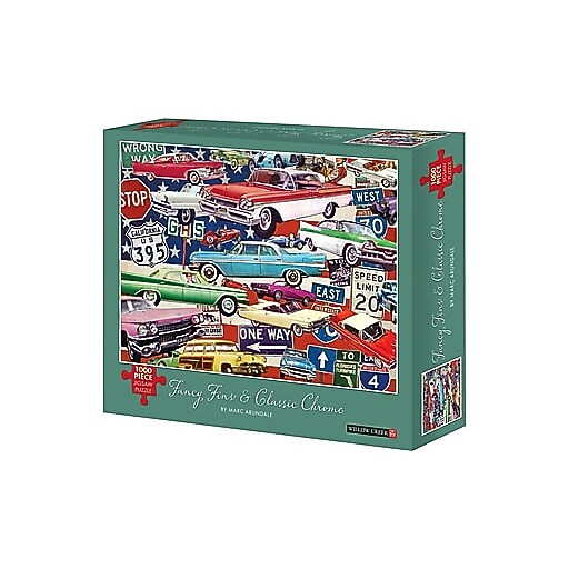 Willow Creek Fancy Fins and Classic Chrome 1000-Piece Jigsaw Puzzle ...