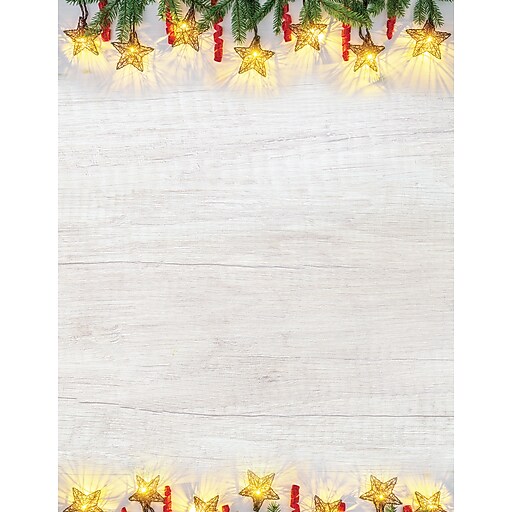 Great Papers! Holiday Stationery Letterhead Star Lights, Multicolor, 50 ...