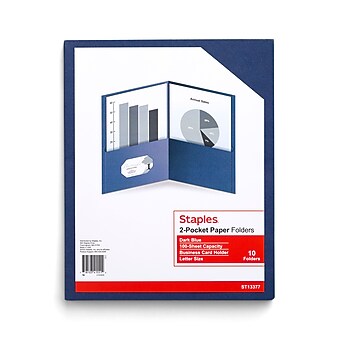 Blue Pocket Folders | Staples