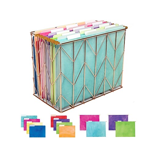 Global Printed Products Deluxe Designer Watercolor Solid Hanging File ...